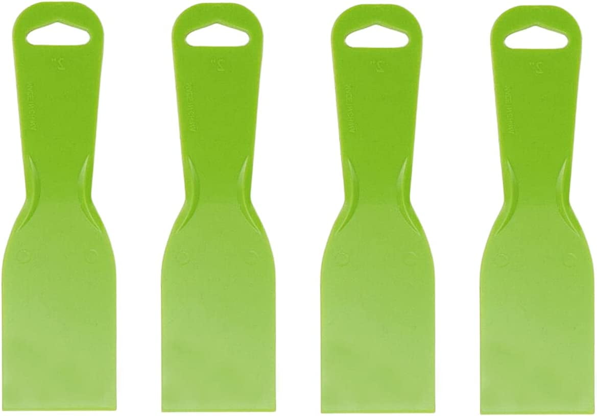 4 Pcs Putty Scraper 2 inch Putty Cutter Plastic Flexible Paint Scraper ...