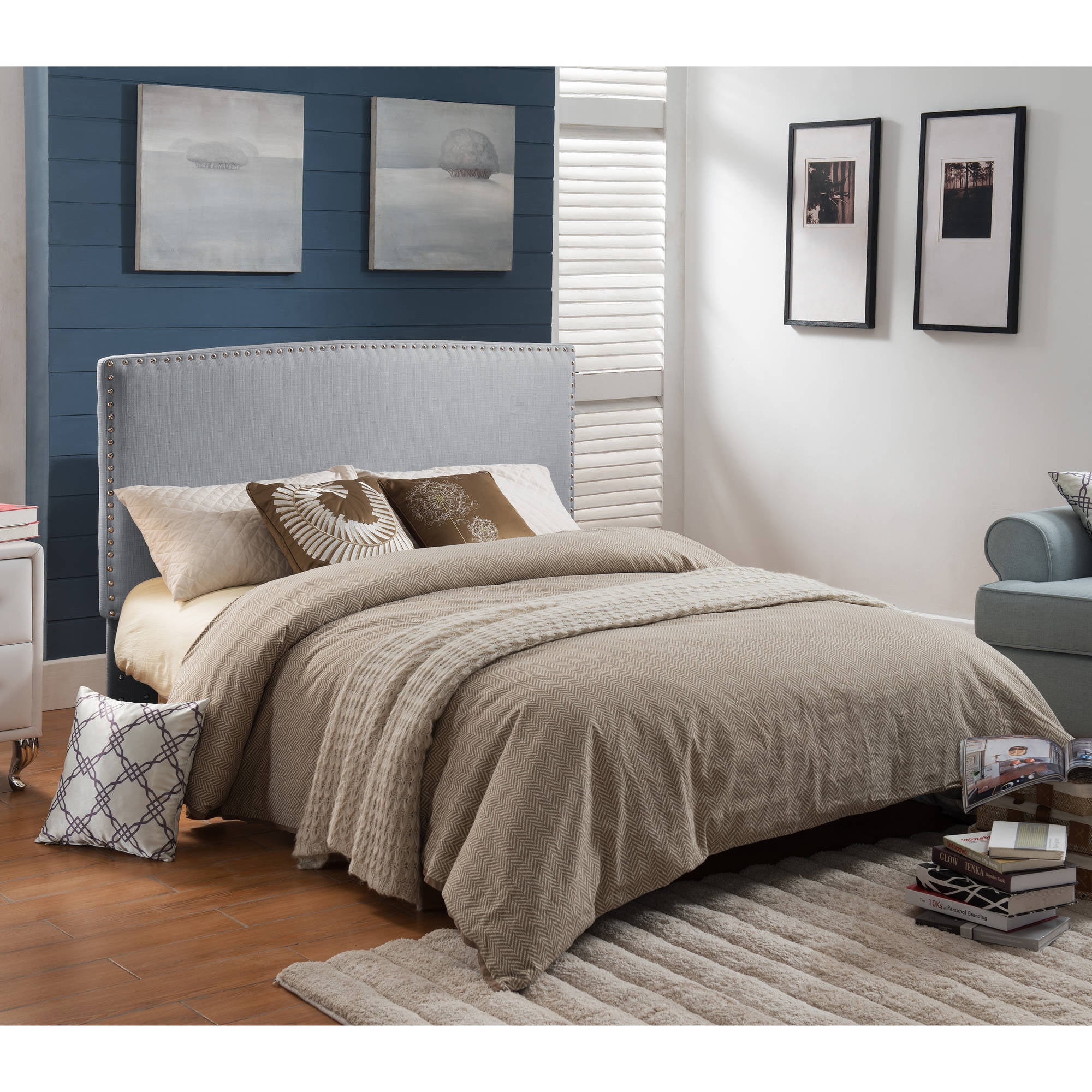 Best Master Furniture Upholstered Platfo - Walmart.com