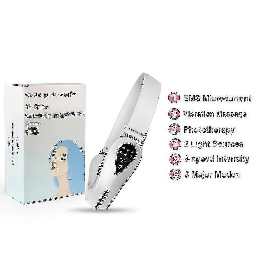 Microcurrent V Face Shape Face Lifting Ems Facial Slimming Massager ...