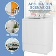 Twin Tub Washing Machine Fast Dryer & Efficient Spin Washer for Small ...