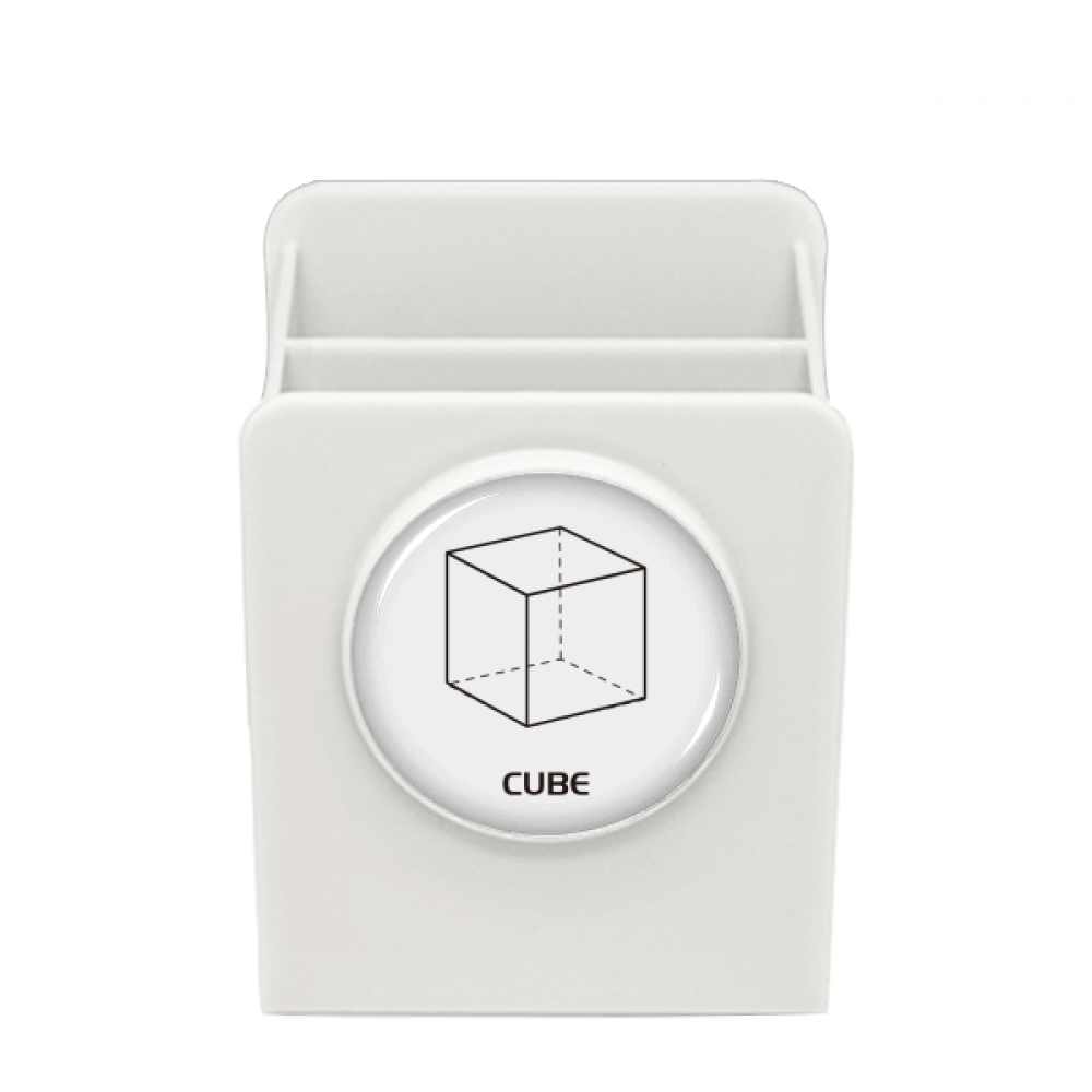 Mathematical Geometric Space Cube Desk Pencil Holder Cup Pen Organizer ...