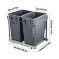 ToHu Sliding Pull-out Waste Bin Under Counter Pull-Out Waste Bin Large ...