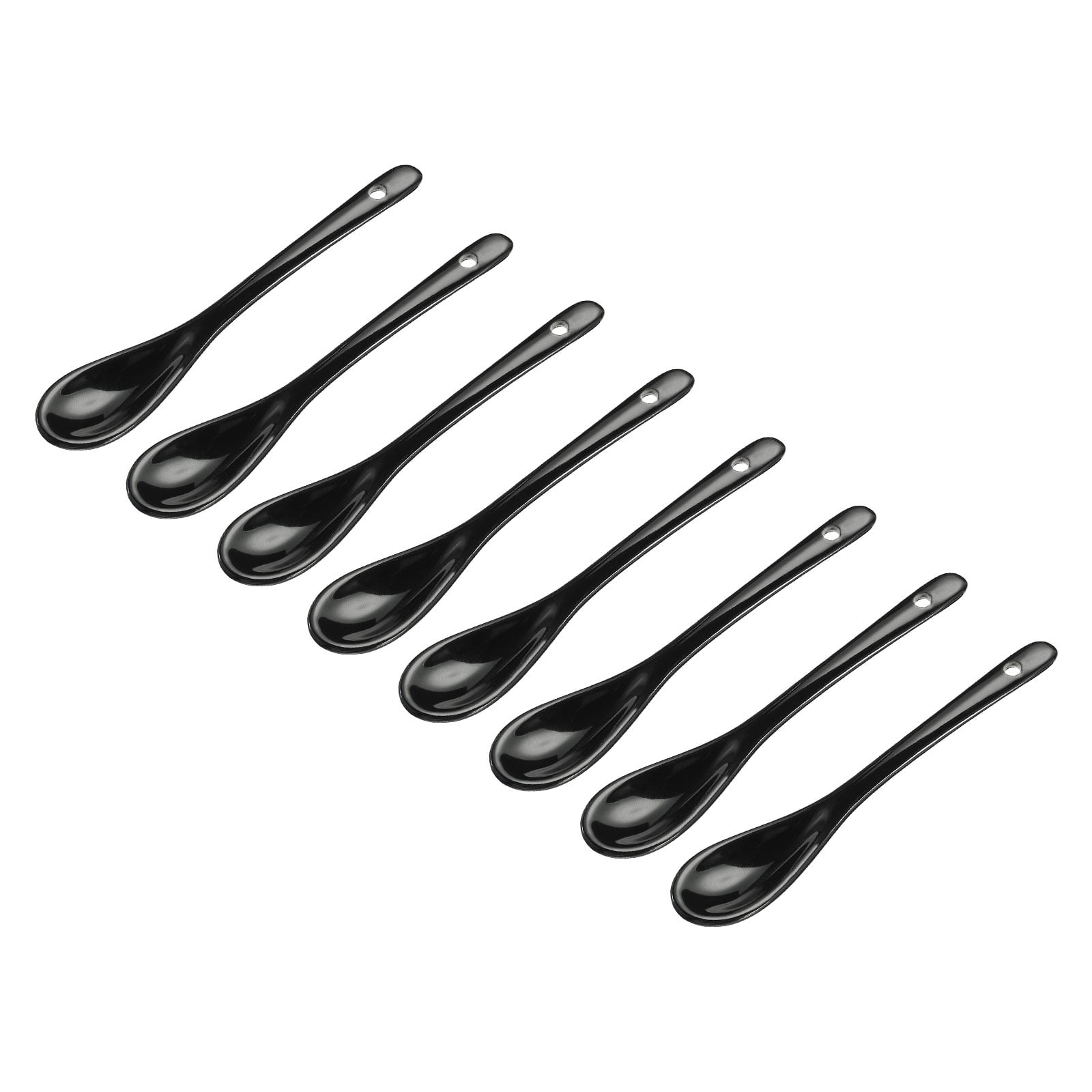 Click here for Unique Bargains Ceramic Spoons 4.9 Black Spoon Sti... prices