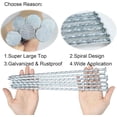 12-inch Artificial Turf Stakes Solid Galvanized Metal Spiral Landscape ...