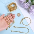 14Pcs Brass European Style Bracelet Making with Iron Extender Chain ...