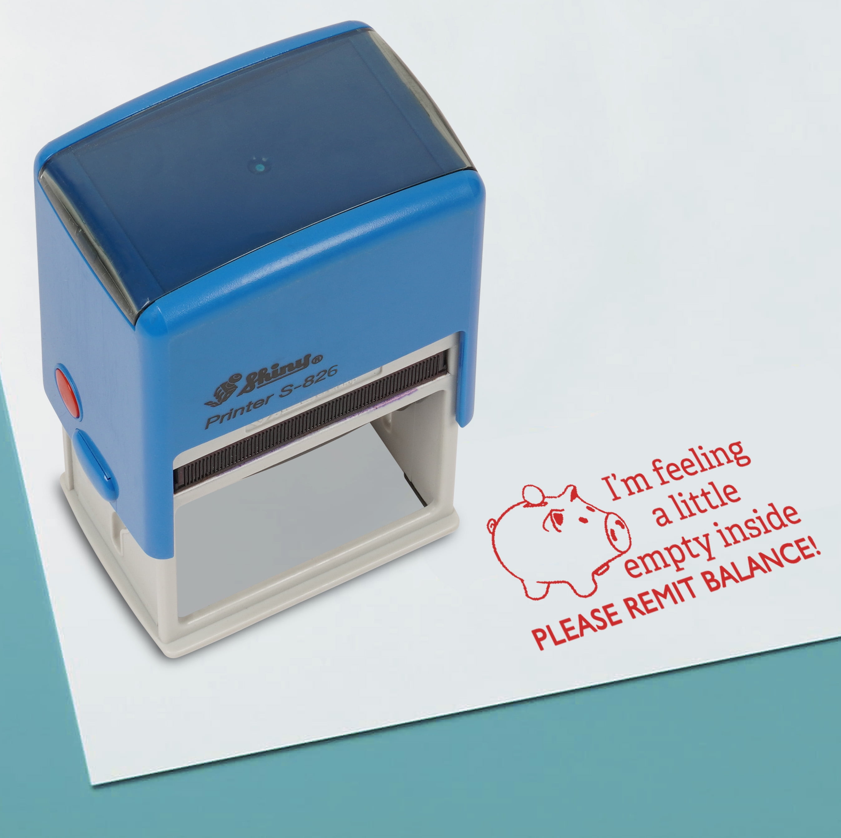 Printtoo Please Remit Balance Self Inking Rubber Stamp Pre,Inked Office ...