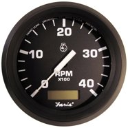 Faria 33750 Chesapeake Tachometer 7000 RPM Gauge - Black SS, 4 ...