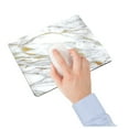 erfcxs Marble- Round Mouse Pad， Square- Waterproof- Non- Rubber Base ...