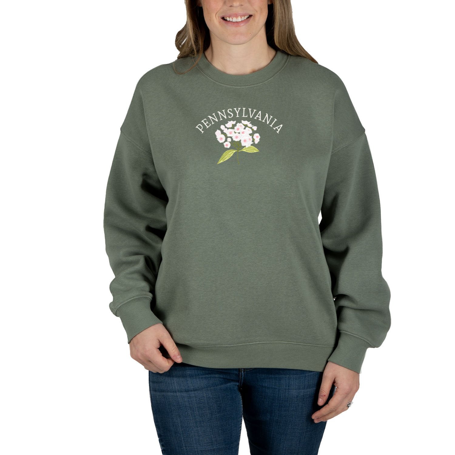 State of Mine Women's Embroidered Flora State Sweatshirt - Samsclub.com