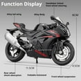 1:18 GSX1000R R1 Motorcycle Toy Alloy Body Rubber Tires CBR1000RR Shock ...
