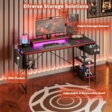 Bestier 62" Adult Lap Desks, Carbon Fiber Computer Desk, 19.69" x 61.65 ...