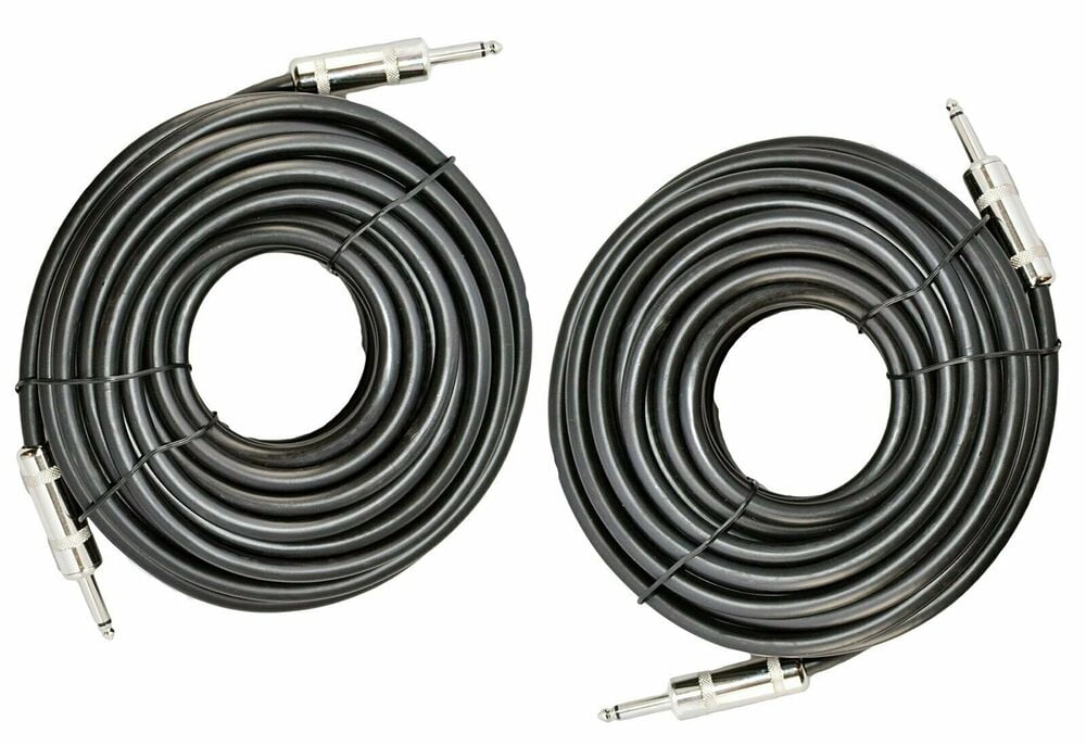 2 MK Audio MKQQM50 1/4" to 1/4" 50 FT. True 12 Gauge Wire PA DJ Pro ...