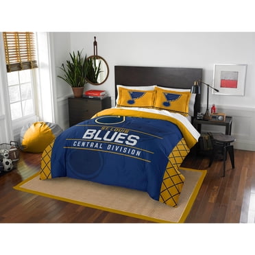 NHL Chicago Blackhawks Comforter Set, Full/Queen, Draft Design, Team ...