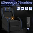 Homall Gaming Recliner Chair with Massage - PU Leather, Adjustable ...