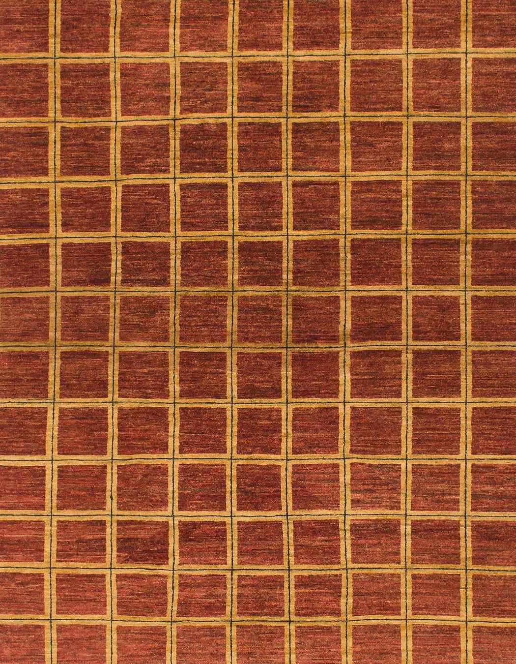 Ahgly Company Indoor Rectangle Abstract Red Checkered Area Rugs, 5' x 7 ...