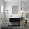 Brushed Bathroom Hardware Set 4 Piece Accessories 23.6 Inch Bath Towel ...
