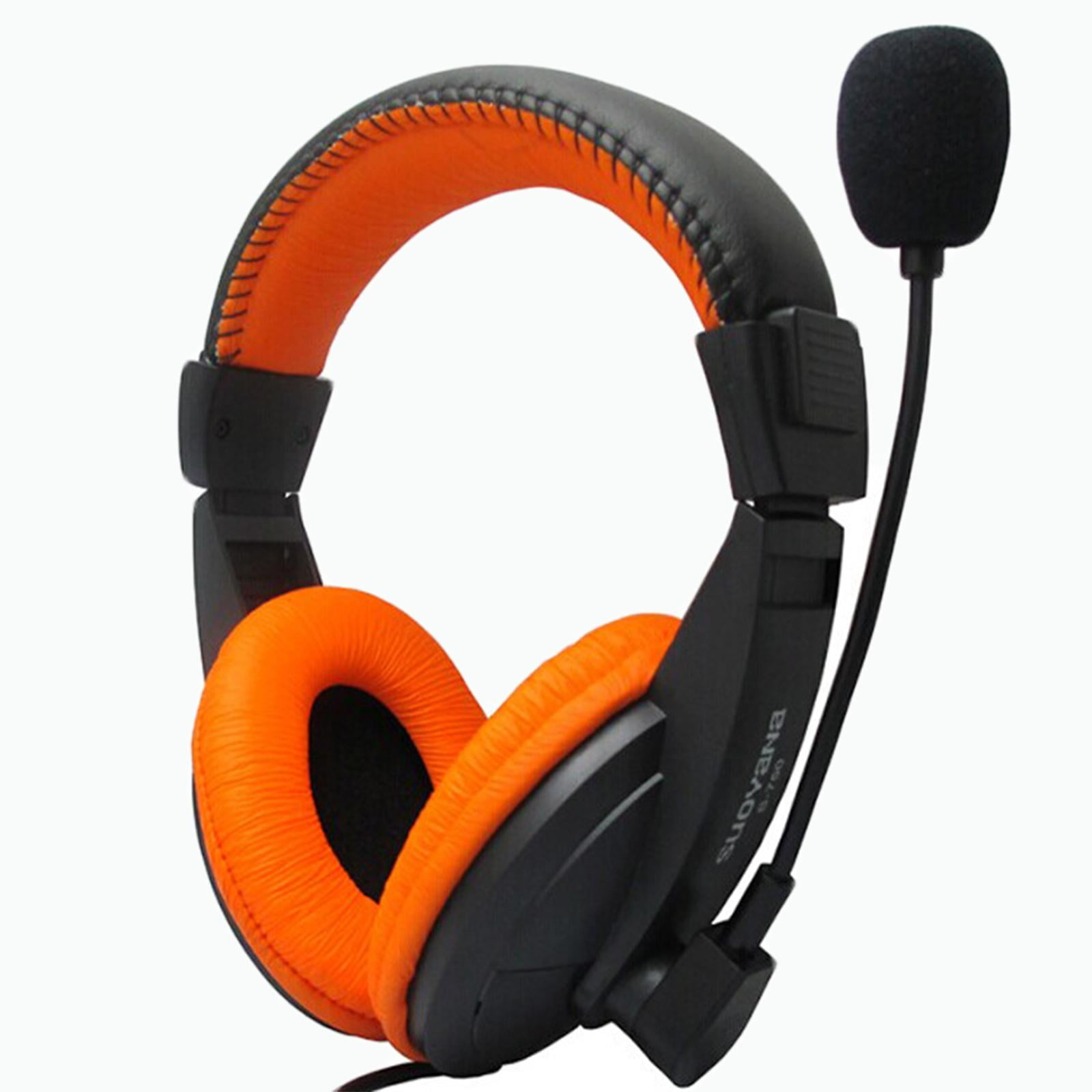 Over-Ear Gaming Headset 3.5mm Bass Surround Comfortable Soft Memory ...