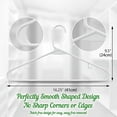10 Pack Plastic Hangers, Non-Slip Clothing Hangers for Everyday ...