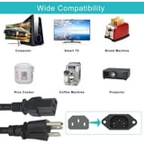 Guy-Tech AC Power Cord Outlet Socket Cable Compatible with NEC 1740CX ...