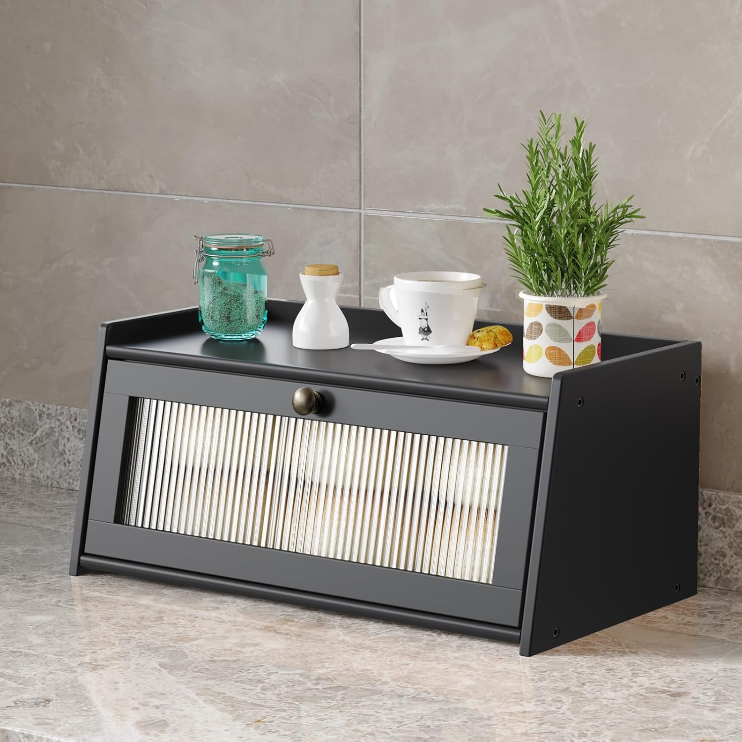 Click here for Unbranded Bamboo Bread Box For Kitchen Counter  Wo... prices