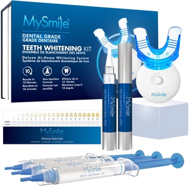 MySmile 2Packs Pro Teeth Whitening Kit with 28-LED Light Tray, 10Min 6 ...