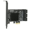 PCI E to SATA3.0 Expansion Card 8 Ports Adapter Riser Card Desktop ...
