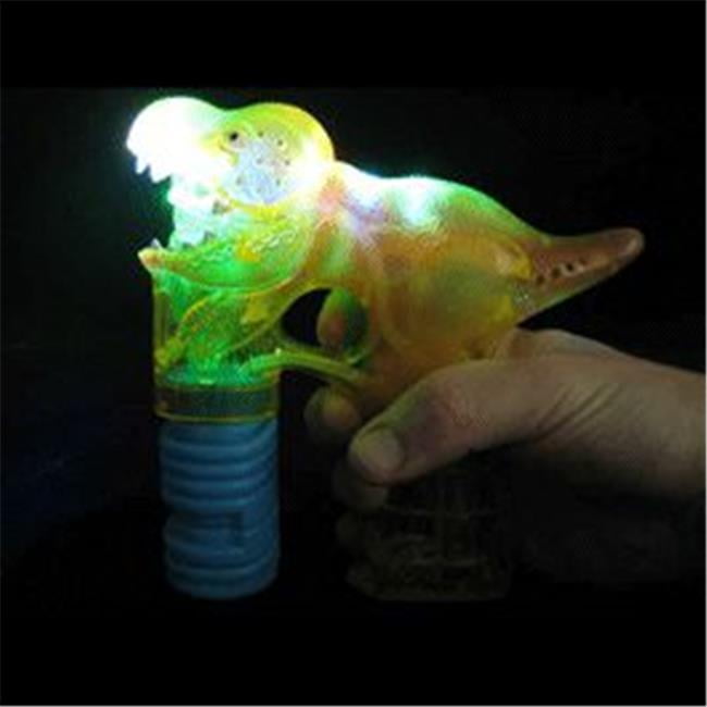 Blinkee 1466004 T Rex Dinosaur Lighted Bubble Gun - Walmart.com ...