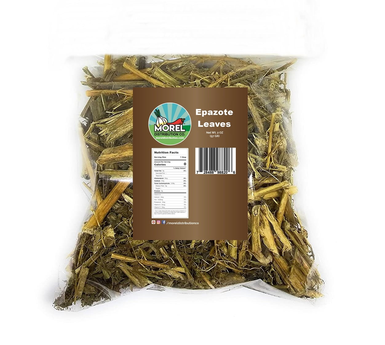 Dried Epazote Leaves, Hojas de Epazote, Natural Mexican Herbs 2 oz ...