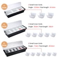 FJXIN Plastic Garnish Station with 5 Trays and Lid - Walmart.com
