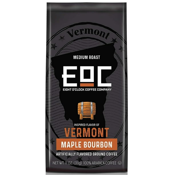 Eight O'Clock Flavors of America Vermont Maple Bourbon Ground Coffee ...