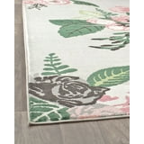 Rugs America Hanna VA40C Rose Garden Gray Floral Transitional Beige ...