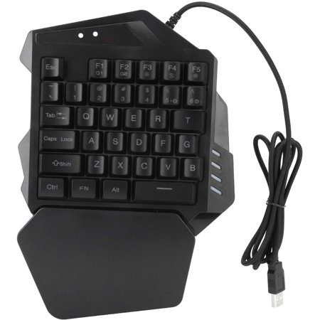 OneHanded Keyboard,mall Gaming Keyboard BuiltIn Converter RGB Keyboard ...