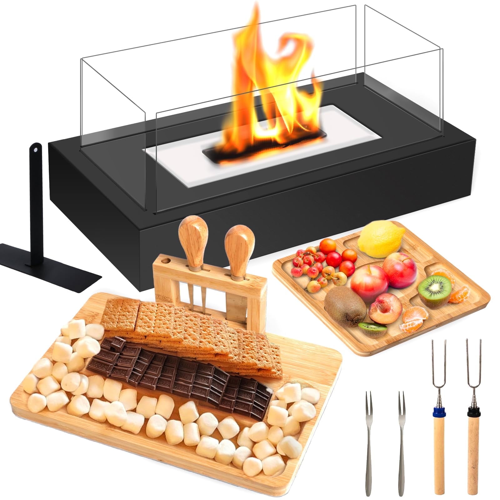 Click here for Haptim Tabletop Fire Pit Indoor & Outdoor charcute... prices