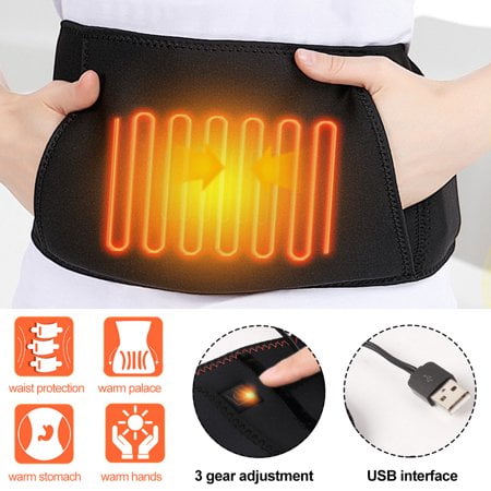 Portable Waist Heating Pad Belt 3 Heat-Settings Electric Heat Pad ...