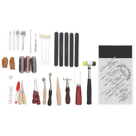 ANGGREK Leather Working Kit,Leather Working Tools Handcraft Leather ...