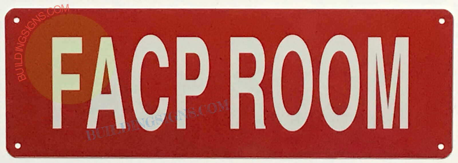 FACP ROOM SIGN(4x12,RED,ALUMINUM) -ref19722 - Walmart.com