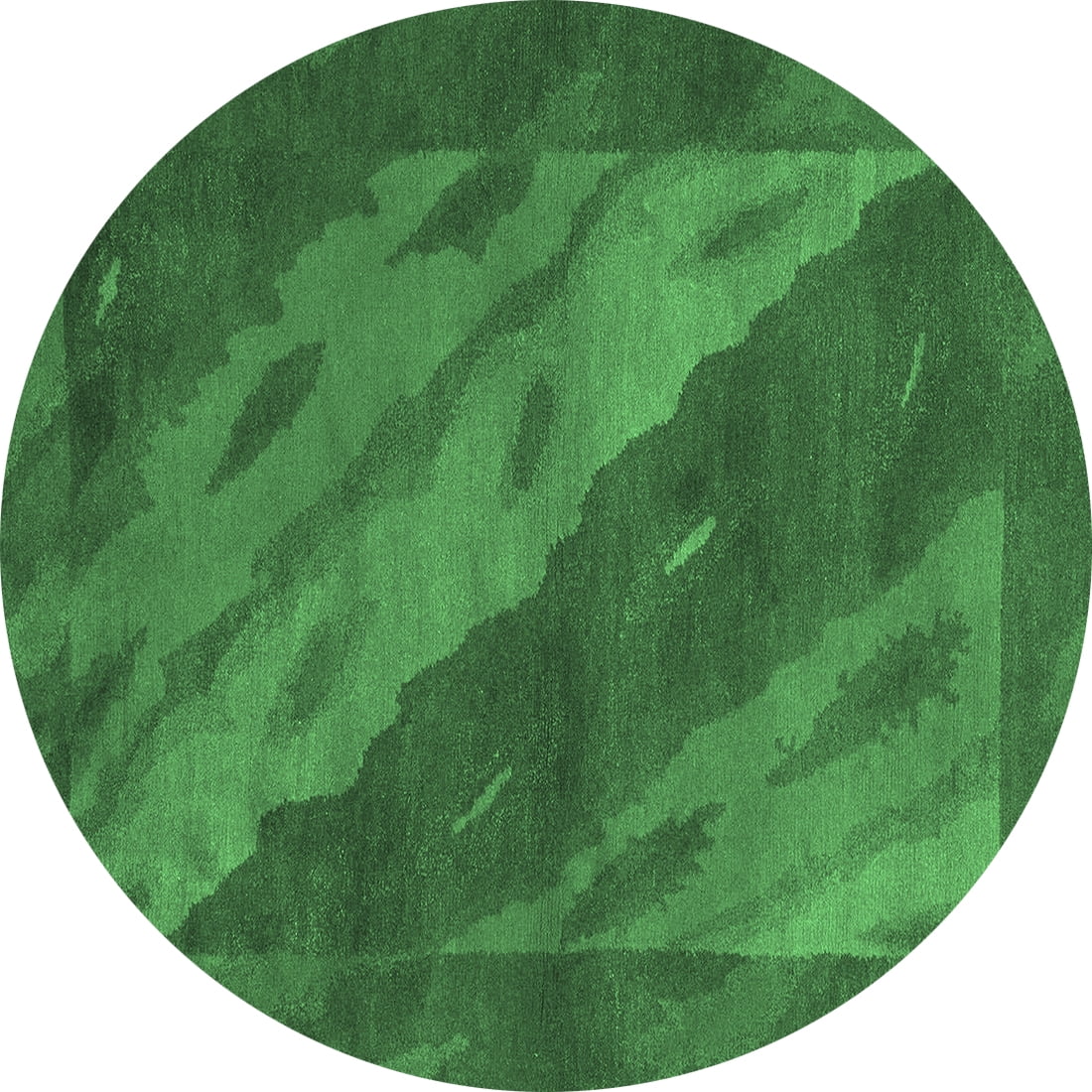 Ahgly Company Indoor Round Animal Emerald Green Modern Area Rugs, 8 ...