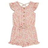 BTween Girls’ 3-Pack Romper Set – Cute & Comfy Sleeveless Summer ...