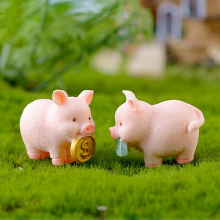 Pack Of 5 Lucky Charms Mini Pigs Small Lucky Pigs Lucky Pig Figurines ...