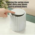 Euaioeiu Mini Trash Can with Lid, Push to Open, Small Desktop ...