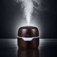 Box Shaped Wood Grain Aroma Humidifier Oil Diffuser Silent Desktop Air ...