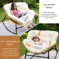 RADIATA Outdoor Indoor Papasan Rocking Chair 2PCS Oversized Wicker ...