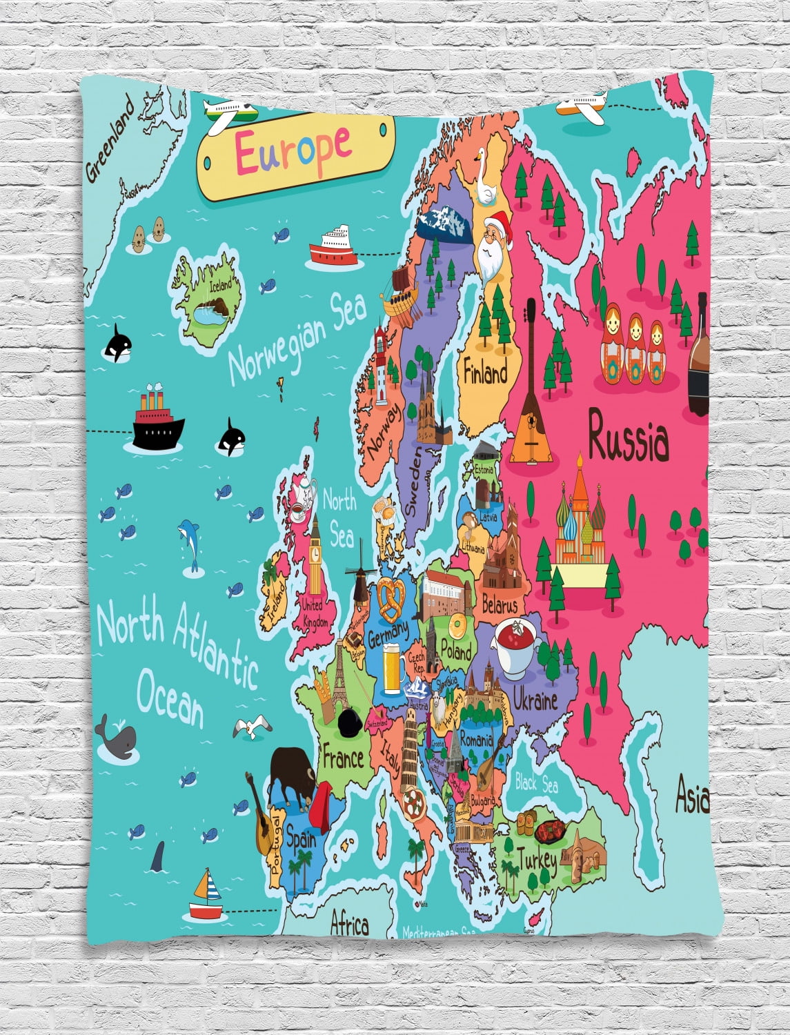 Landmarks In Europe Map