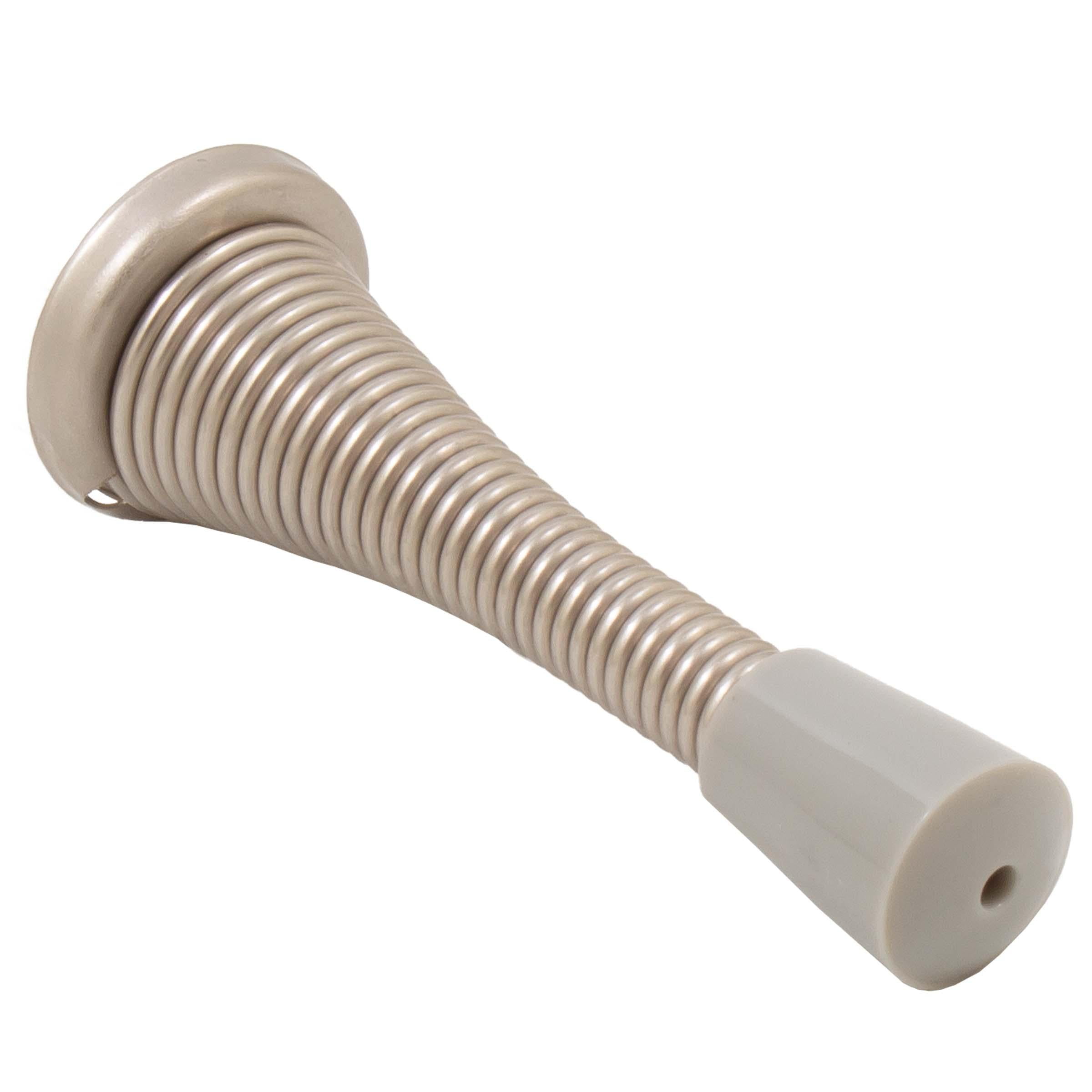 Heavy-Duty Spring Door Stop, 2-3/4 Inches, Satin Nickel by Stone Harbor ...