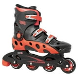 Linear Durango Black and Red Inline Skates Blades, Pain-Free True-Fit ...