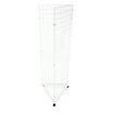 SSWBasics White Triangle Slat Grid Tower with Base & Casters Grid Wall ...