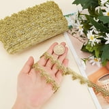 20Yds 3 4 Metallic Gold Braid Lace Trim Flower Glitter Scroll Trims ...
