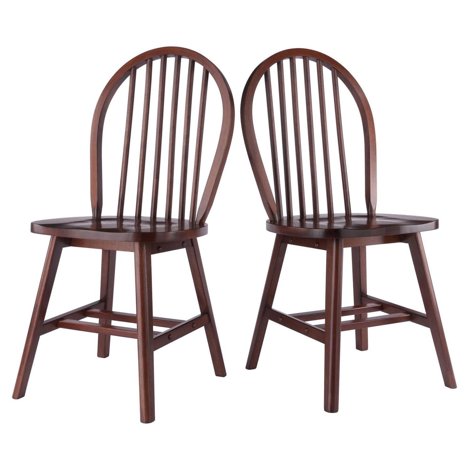 Click here for Winsome Windsor 2pc Chair Set Walnut Finish prices