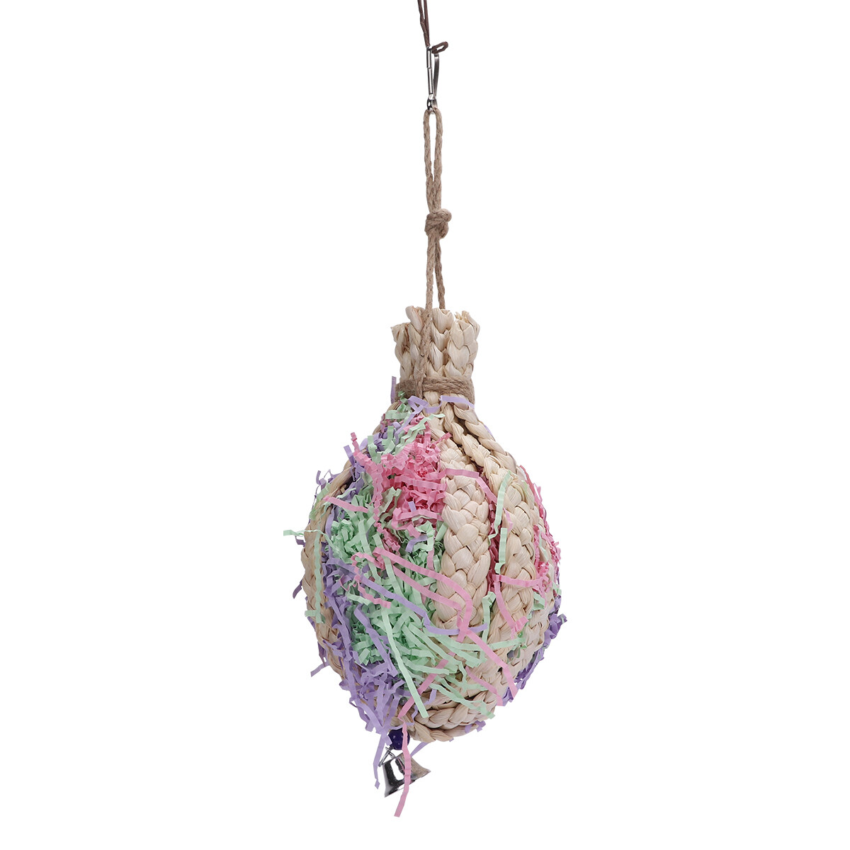 Parrot straw ball Bird Parrot Chewing Toys Straw Ball Bird Bite Toy for ...
