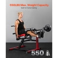 Heavy Duty Leg Extension and Curl Machine 550 lbs Capacity Adjustable ...